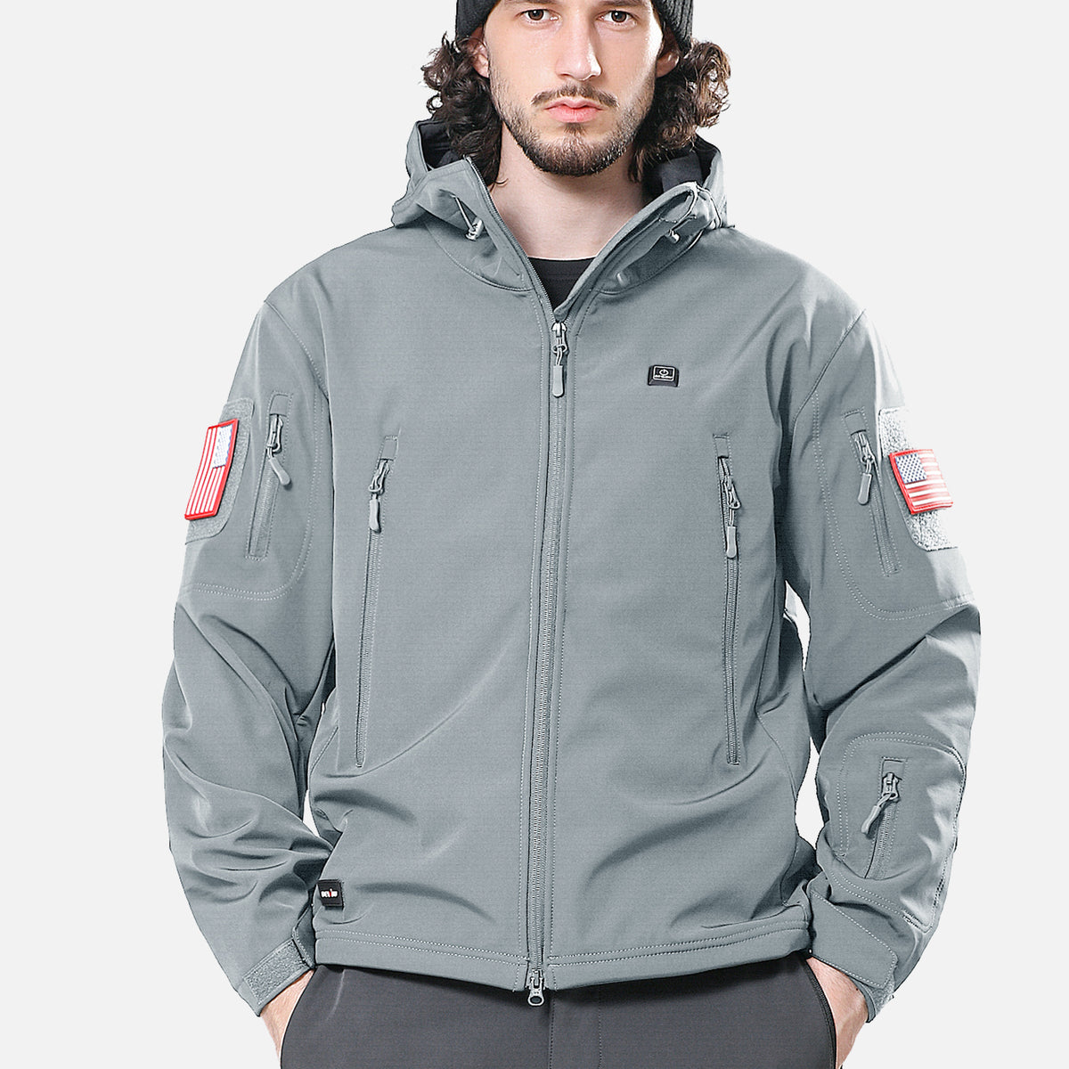 Men's Soft Shell Heated Jacket With 12V Battery Pack | Winter Outdoor ...