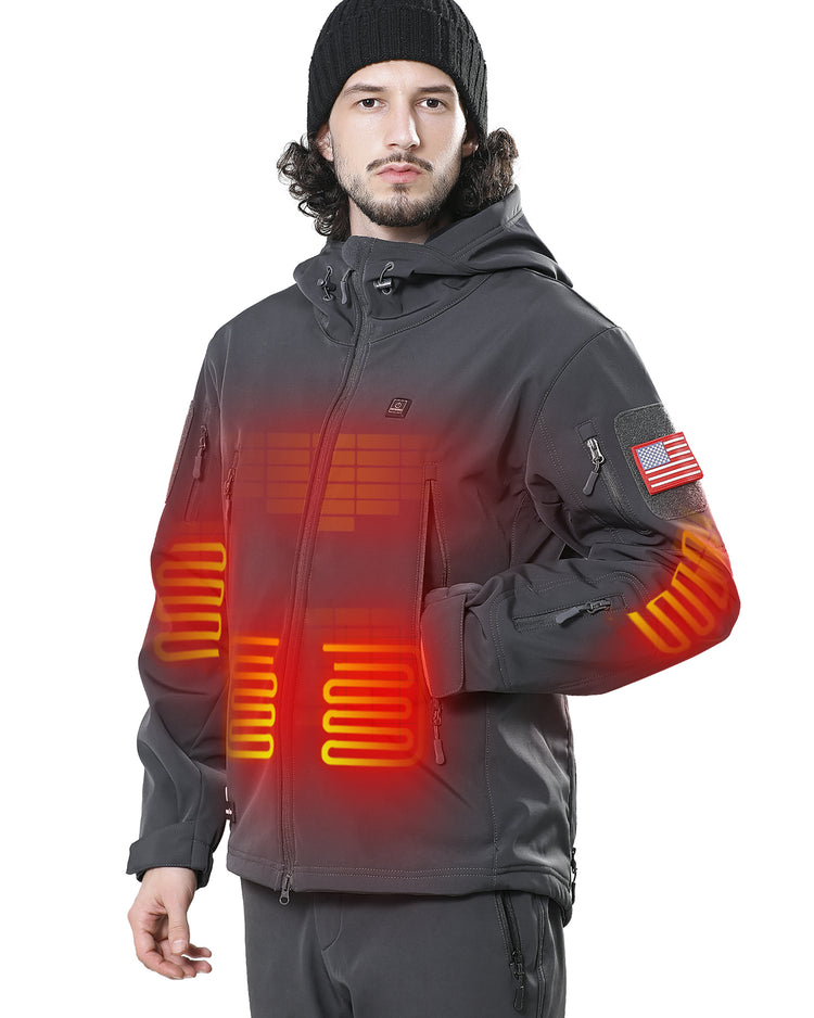 Heated Clothing Mens with Electric Warmth Heated Jacket, Pants_DEWBU®